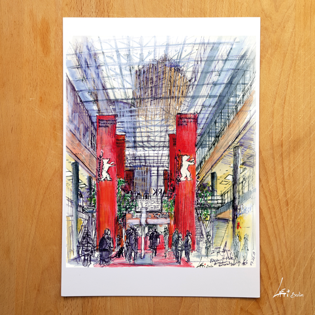 poster Berlinale Festival A4 - urbansketch - signed and limited